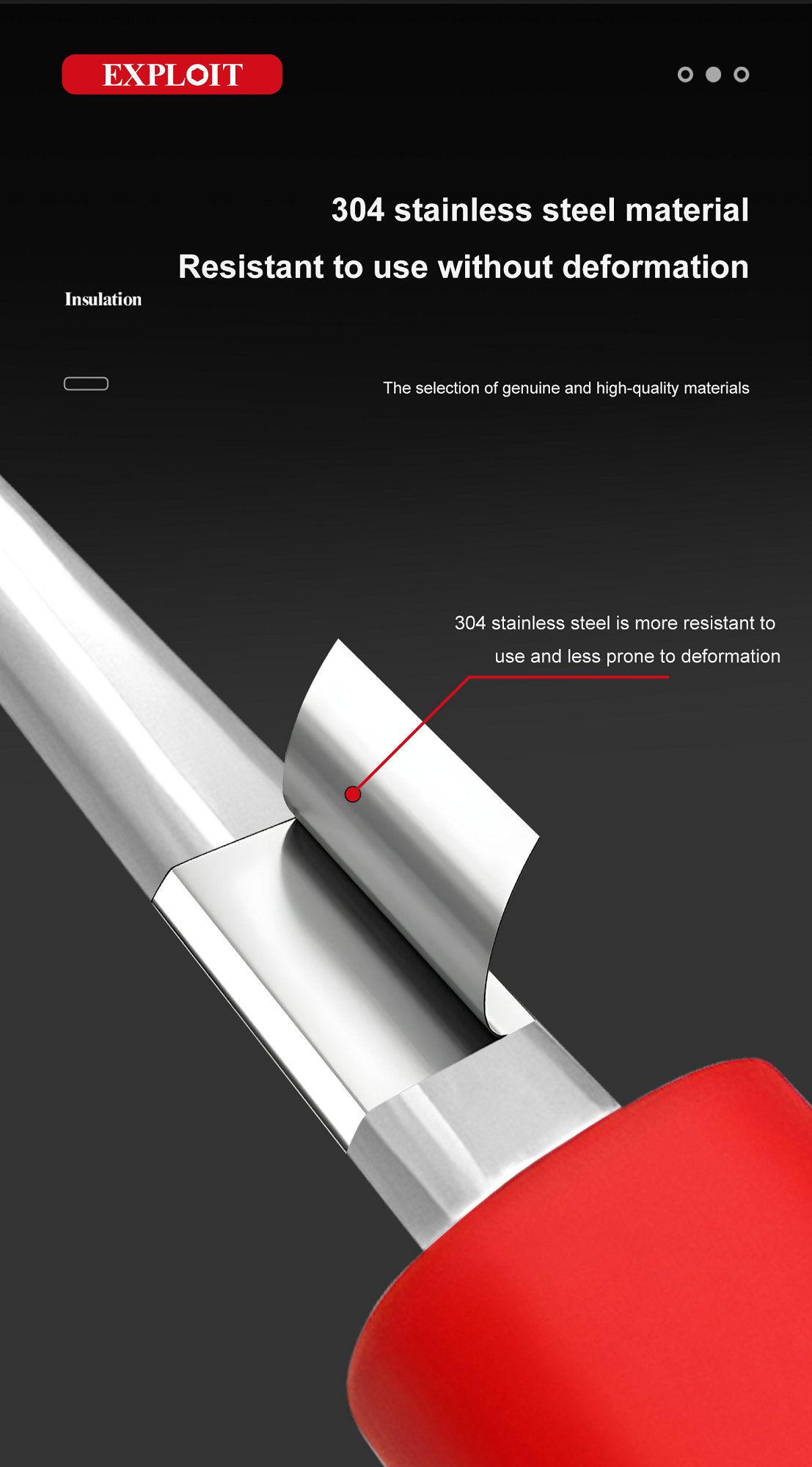 Development of insulation 1000V high voltage resistant 304 stainless ...